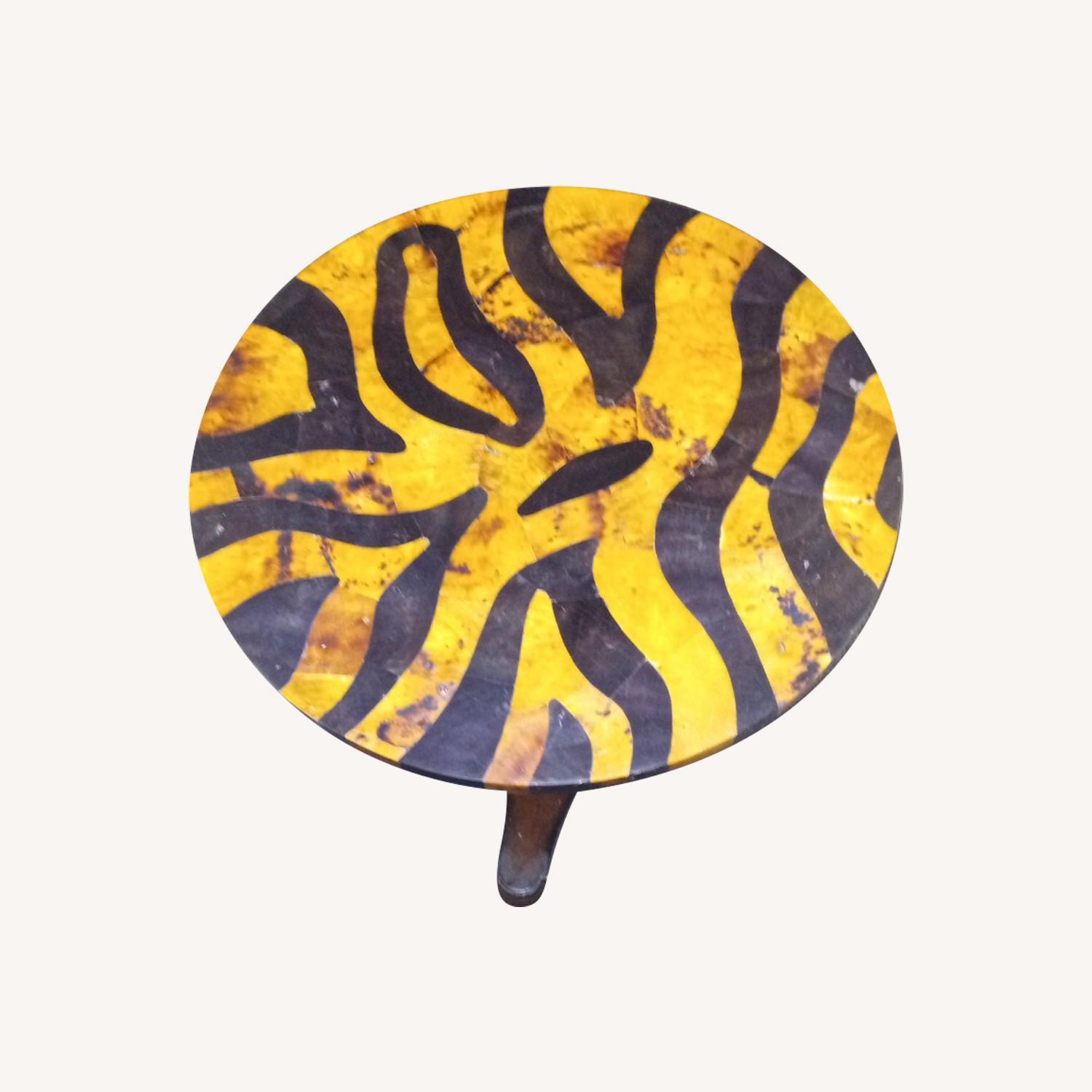 Kittle's Tiger Top End Table - AptDeco