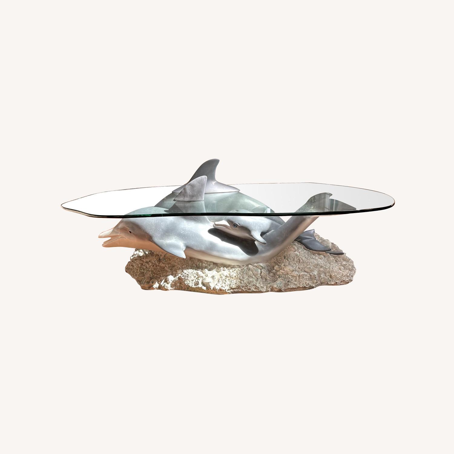 Vintage Dolphin Table - AptDeco