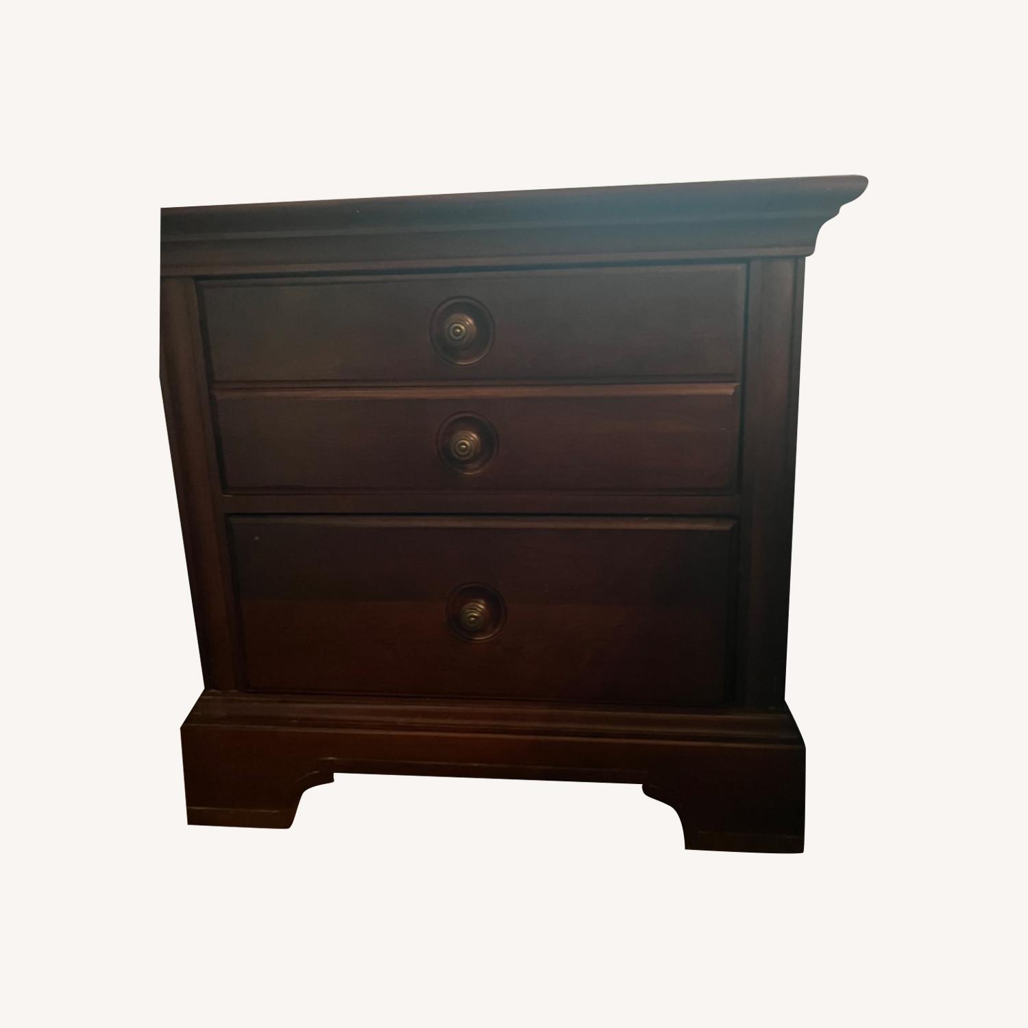 Stanley Mahogany (2) Side Tables - AptDeco