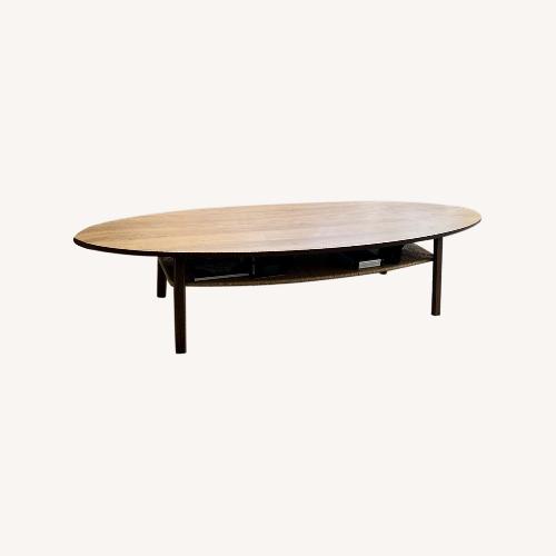 IKEA Wood Round Coffee Table - AptDeco