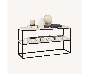 Pottery Barn Delaney Marble Media Console - AptDeco