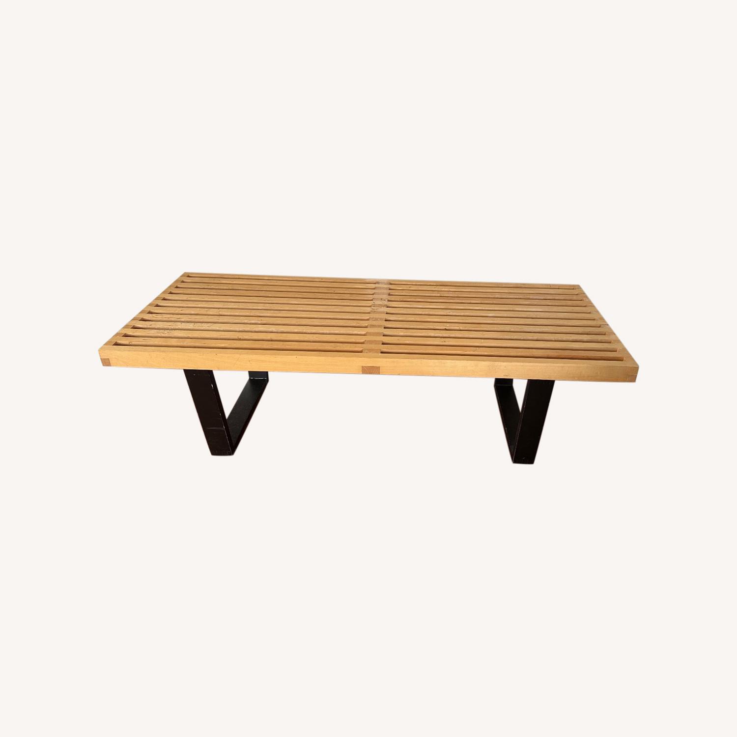 Iconic Modern Nelson Bench, Solid Maple - AptDeco