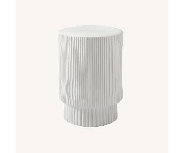 West Elm Fluted Side Table 13" - AptDeco