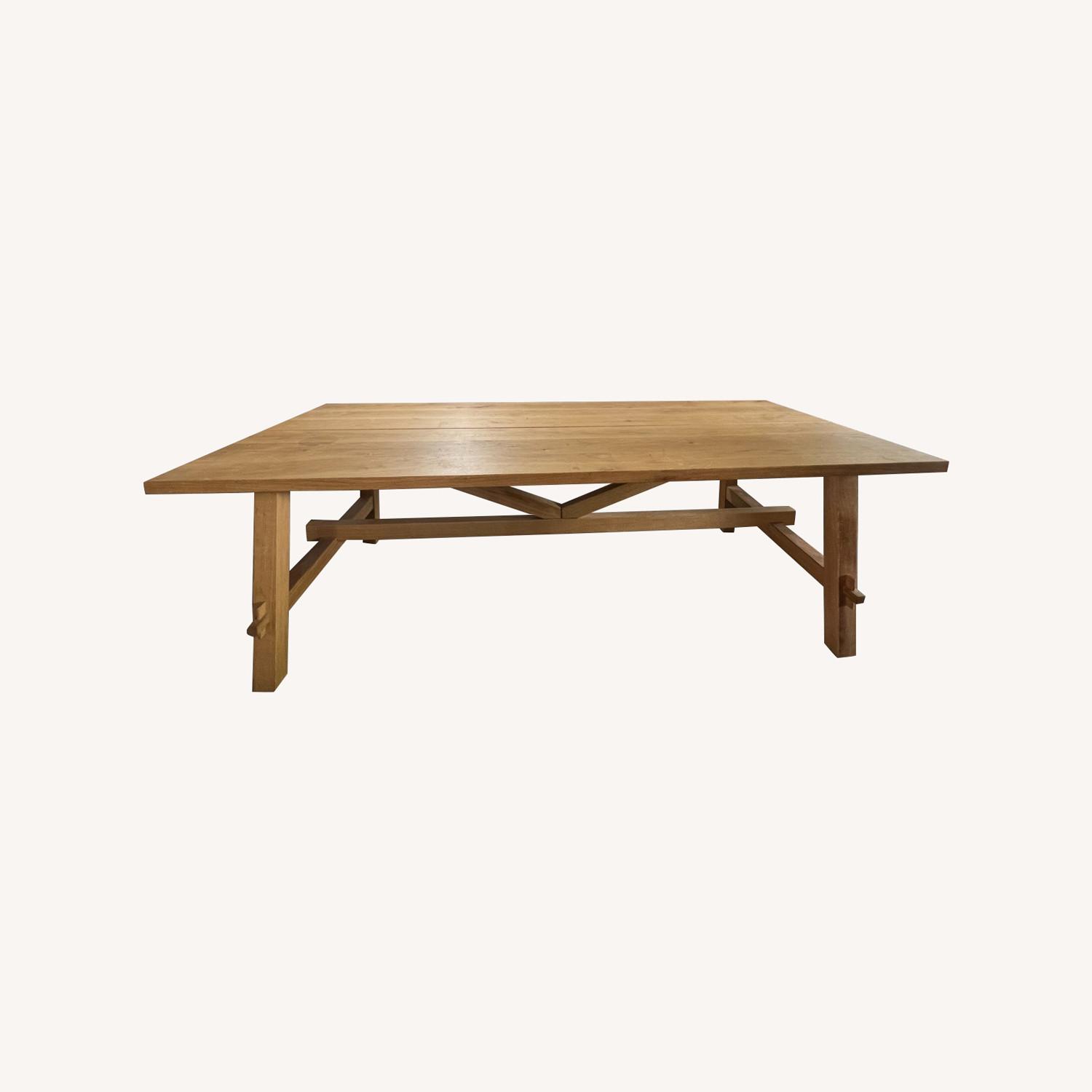 IKEA Large Solid Oak Dining Table - AptDeco