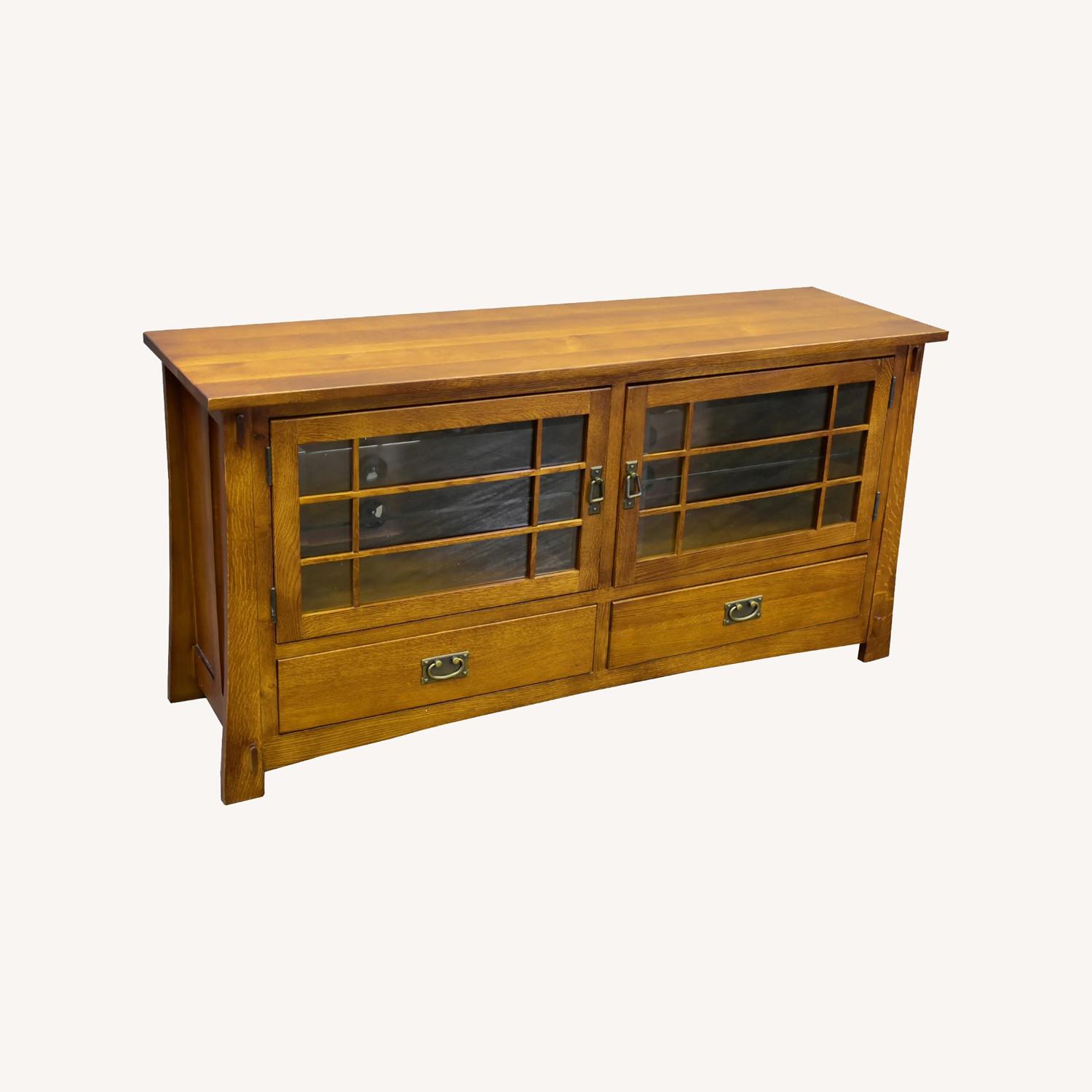 Mission Quarter Sawn Oak 48" Tv Stand - AptDeco