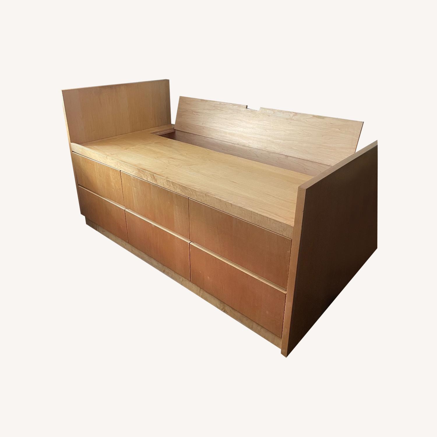 Little Wolf Custom Made Elevated Twin Bed Consoles - AptDeco