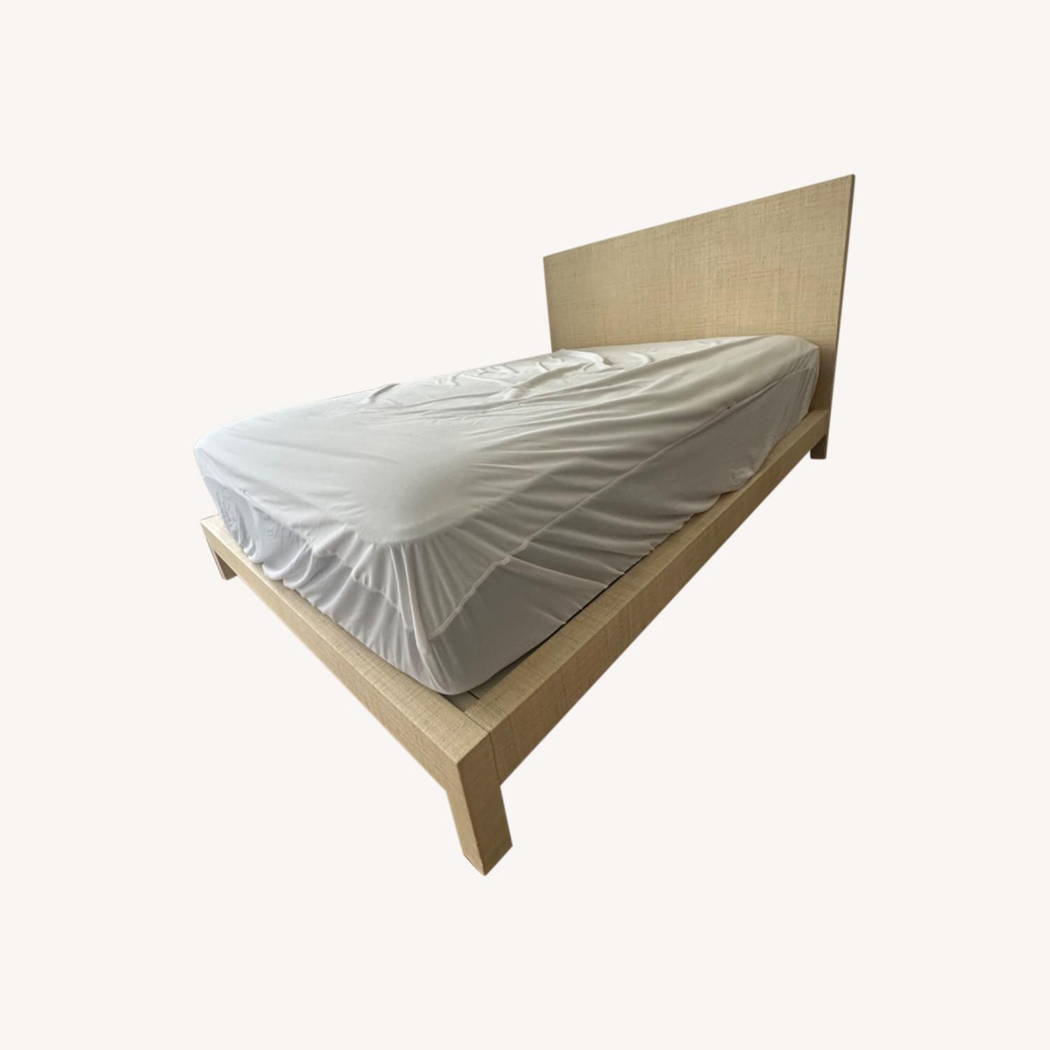 Restoration Hardware Raffia Platform Full Bedframe - AptDeco