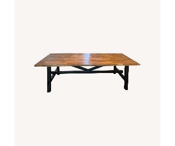 IKEA Skogsta Dining Table - Seats 8 - Solid Acacia - AptDeco