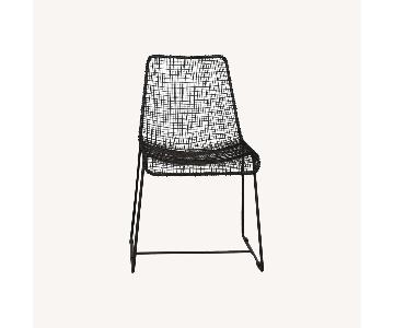 CB2 Minimalist Reed Chairs - Set of 2 - AptDeco