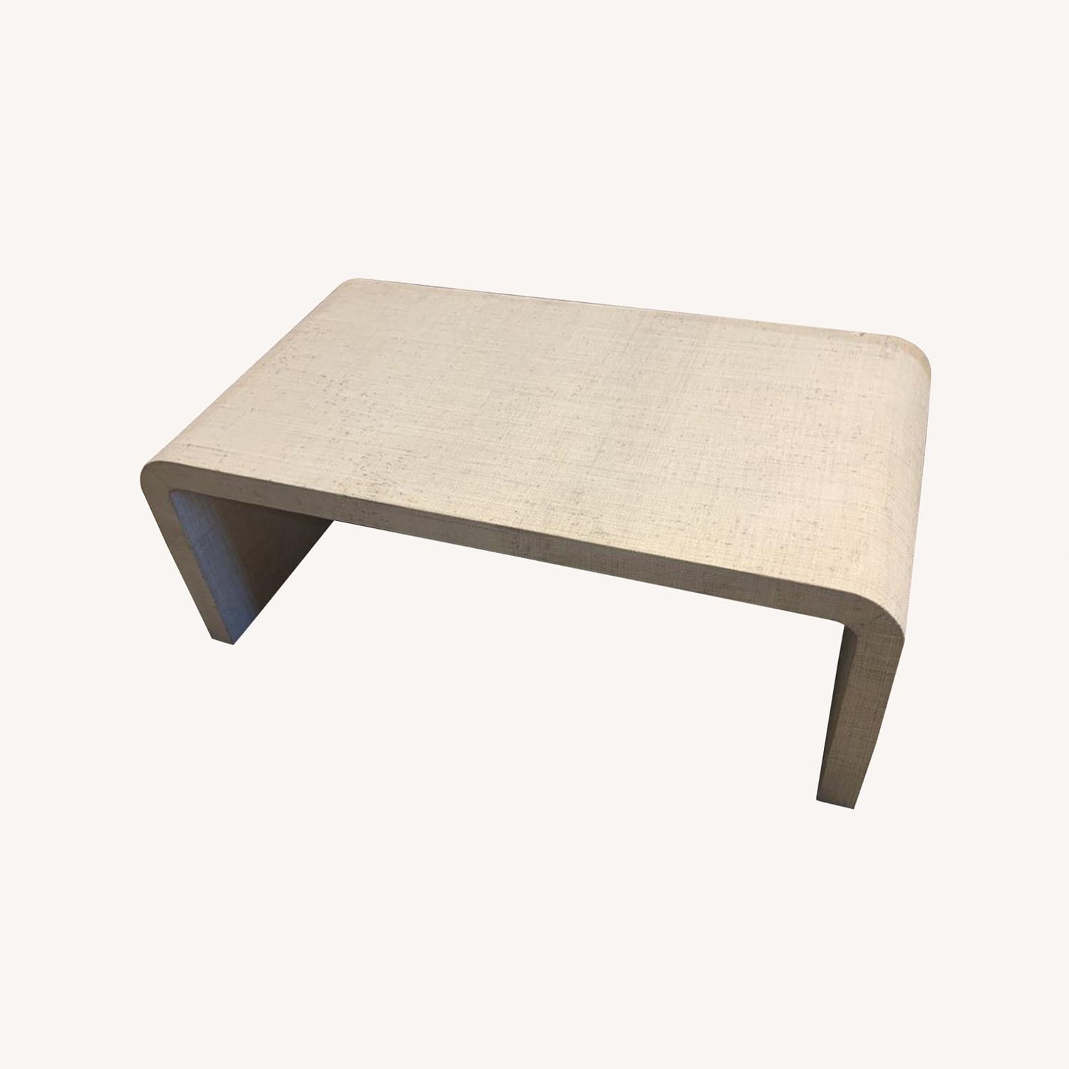 Chatham Raffia Waterfall Coffee Table - AptDeco
