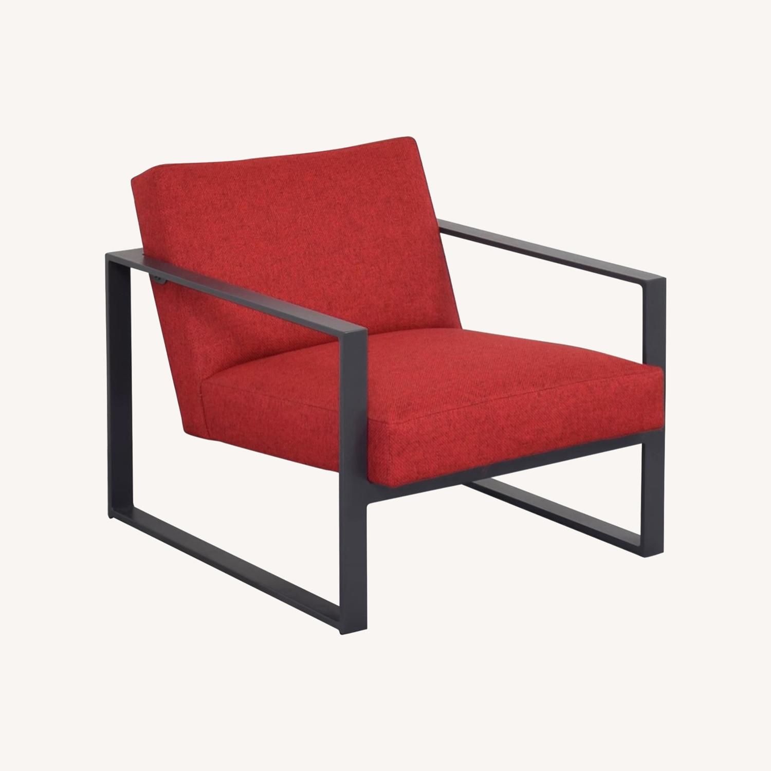 CB2 Red Specs Chair - AptDeco