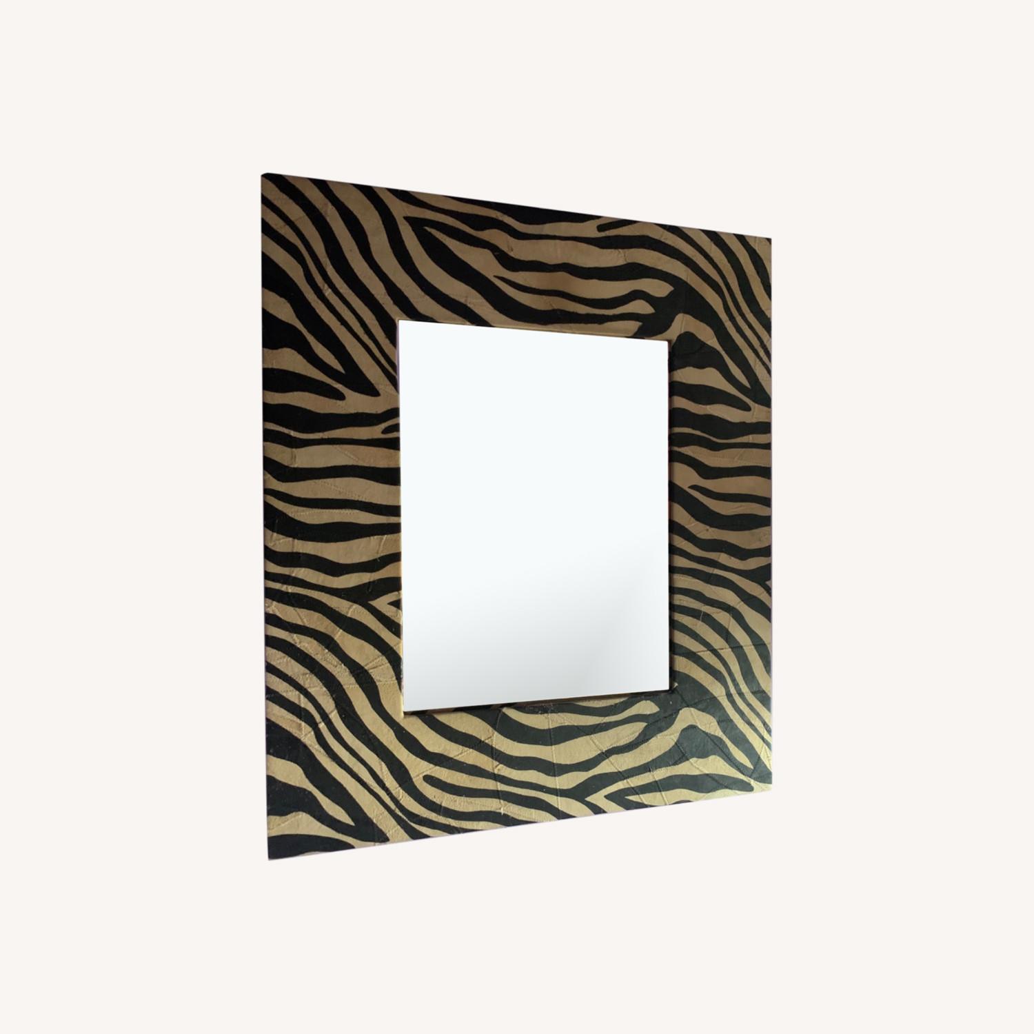 Zebra 1930s Style Mirror - AptDeco