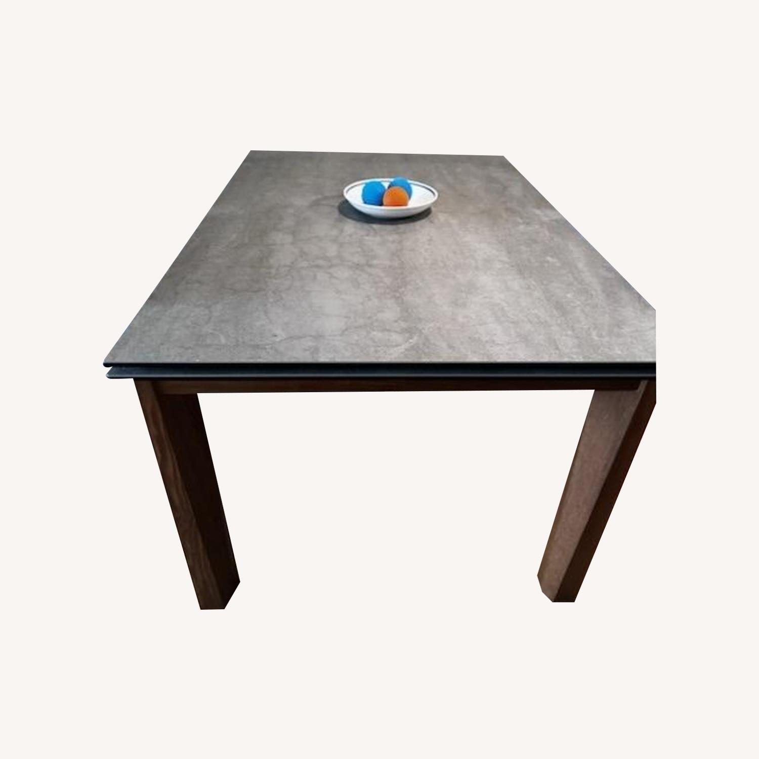Calligaris Extendable Grey Ceramic Table - AptDeco