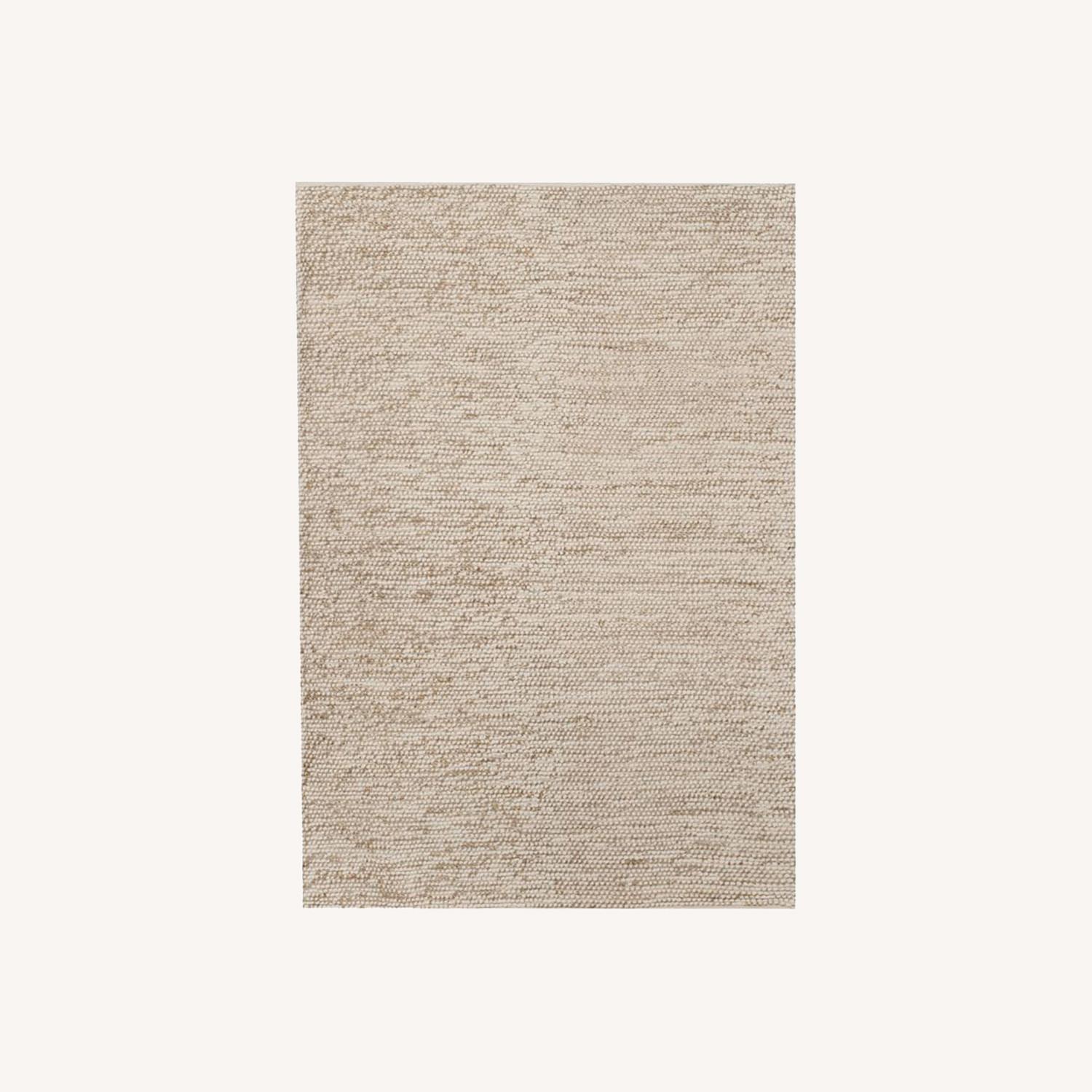 West Elm Mini Pebble Wool Jute Rug - AptDeco