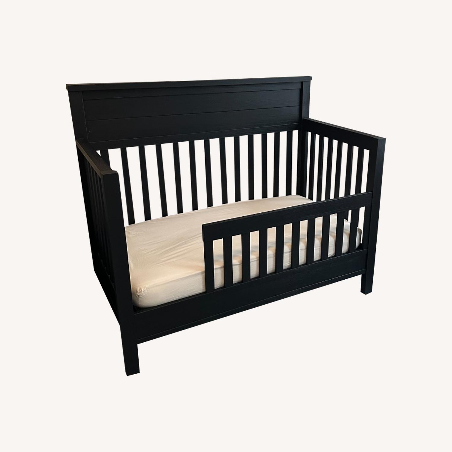 Charlie 4-in-1 Convertible Crib - Weathered Navy - AptDeco