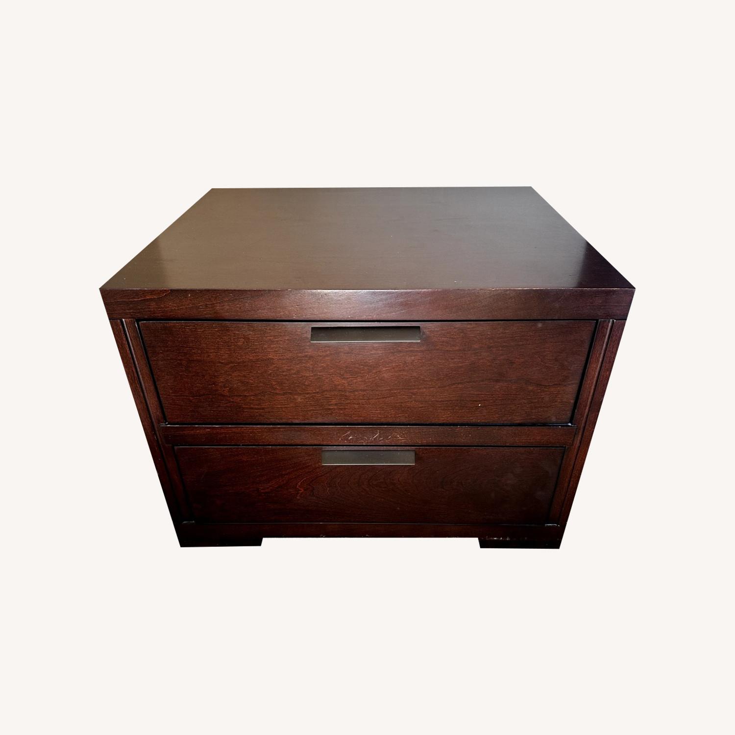 Crate & Barrel Asher 2-Drawer Nightstand - AptDeco
