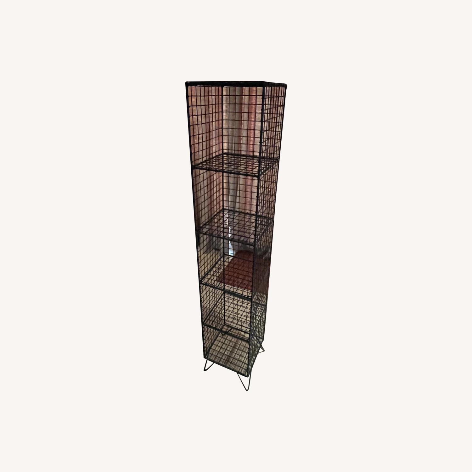 Black Metal Garran 4 Tier Wire Locker Storage - AptDeco