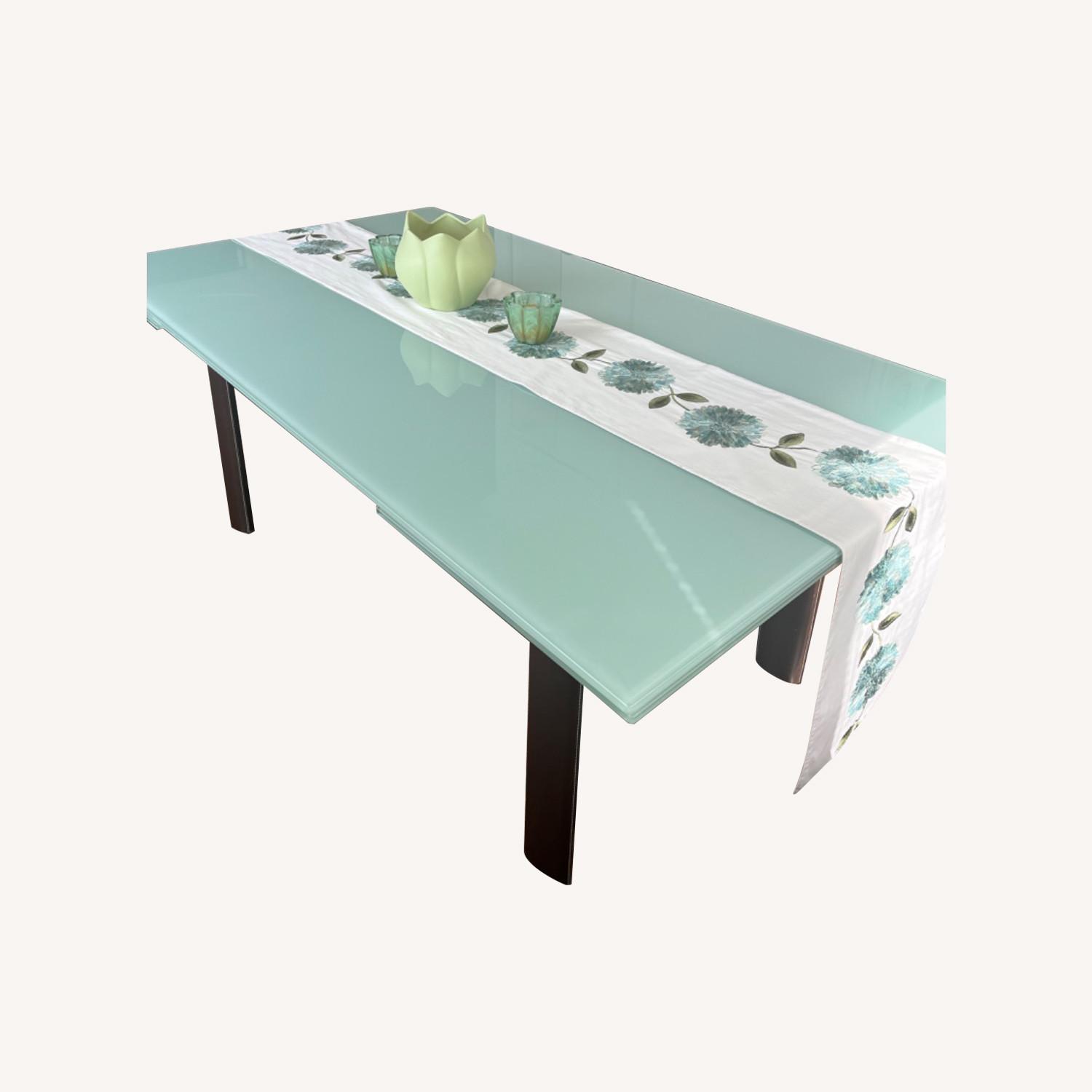Italian Glass Dining Table - AptDeco