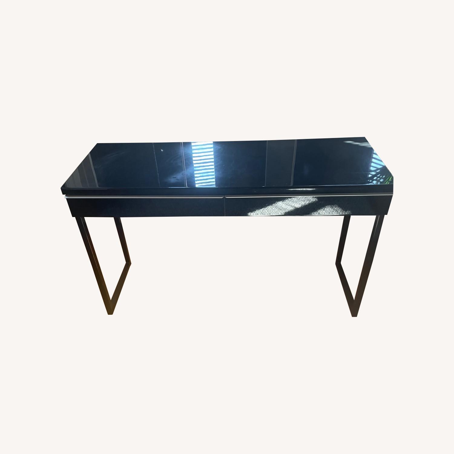 Black gloss desk ikea store