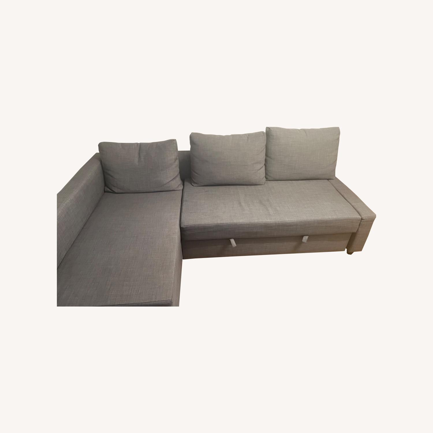IKEA Sofa Bed Gray Sectional - AptDeco