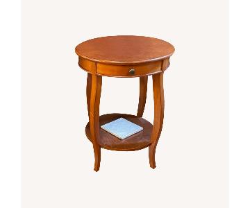 Mid Century Modern Dark Wood Side Tables - AptDeco