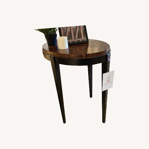 Burrow Serif Side Table Walnut - AptDeco