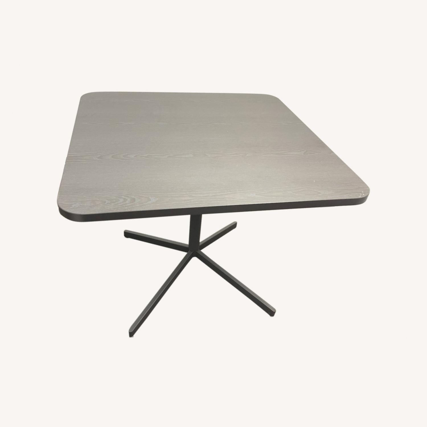 Poppin Grey Touchpoint Meeting Table 36" - AptDeco