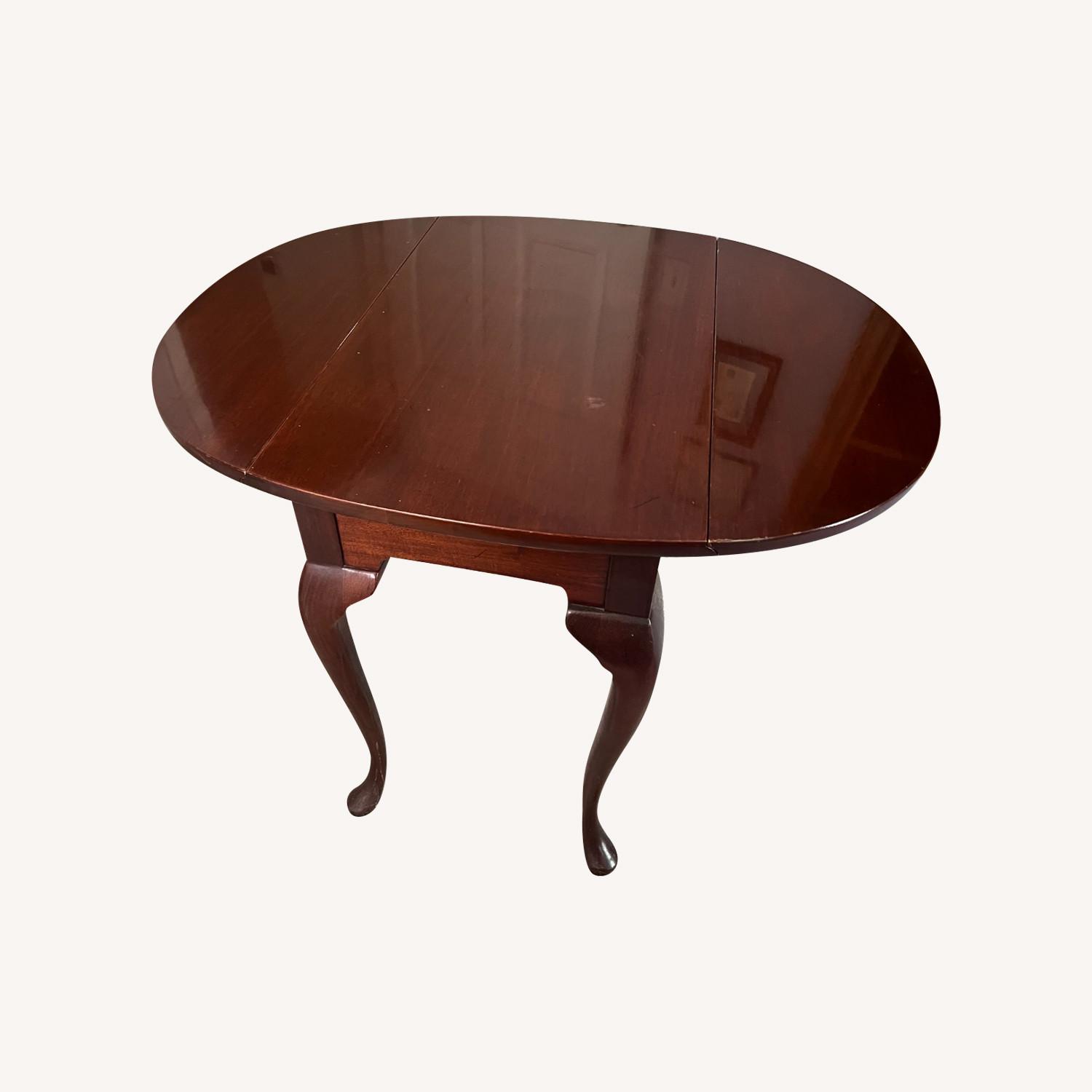 Ethan Allen Cherry Drop Leaf Table - AptDeco
