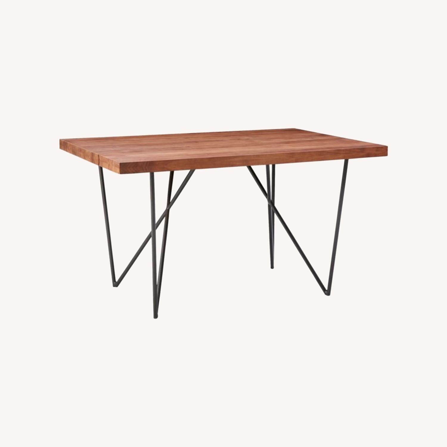 CB2 Dylan Acacia Dining Table Small - AptDeco
