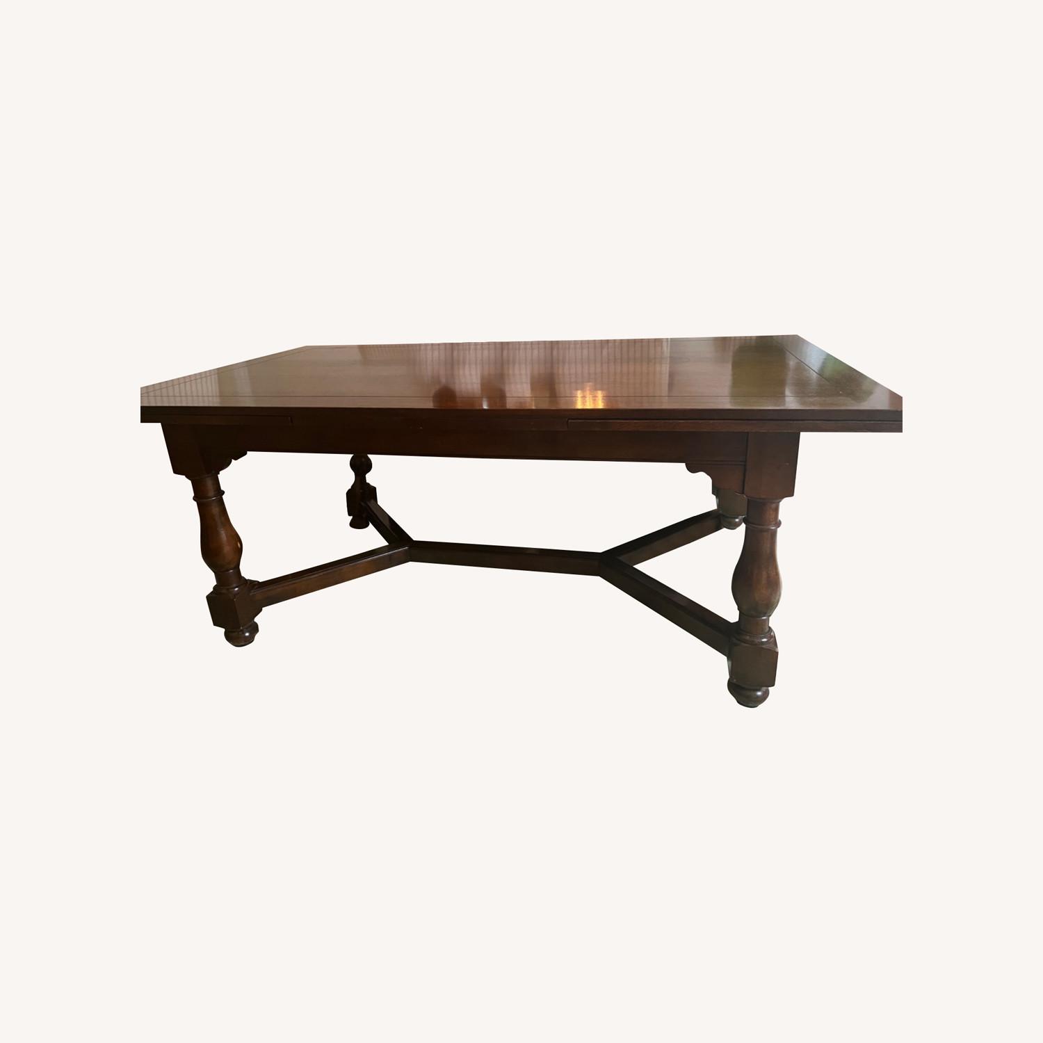 Baker Dining Table with Two Leaves - AptDeco
