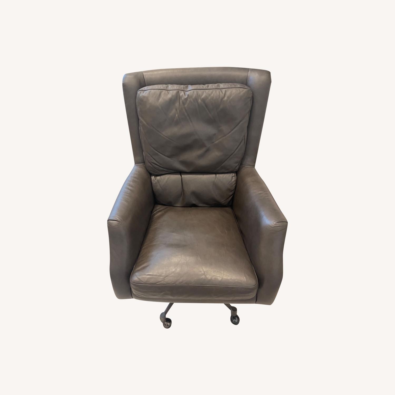 Arhaus Alex Leather Office Chair - AptDeco