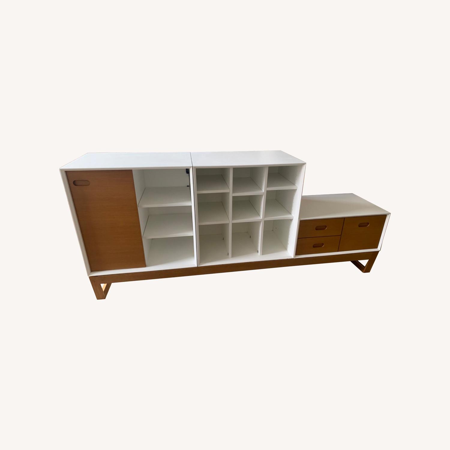 Davis Furniture Custom Bookcase Media Unit - AptDeco
