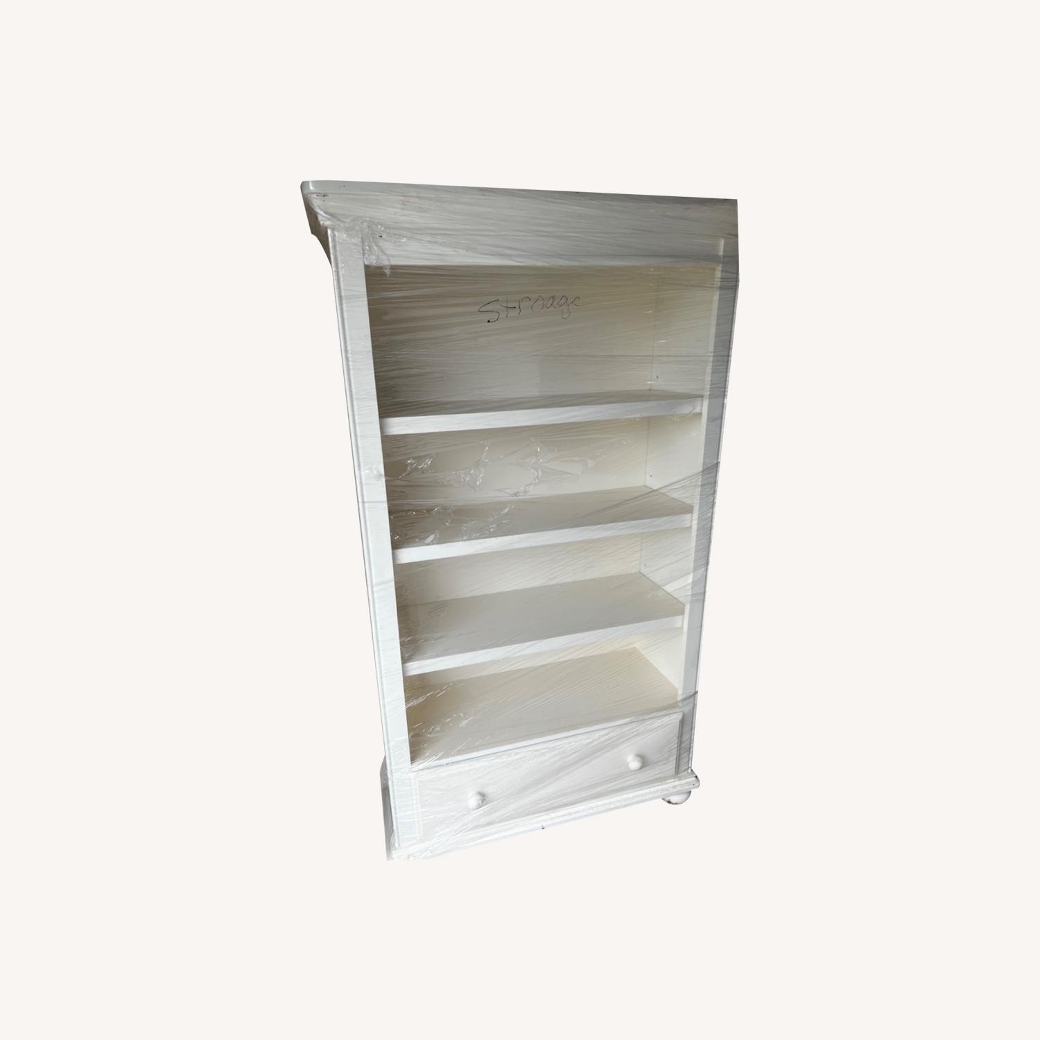 Natart Cream Bookcase - AptDeco