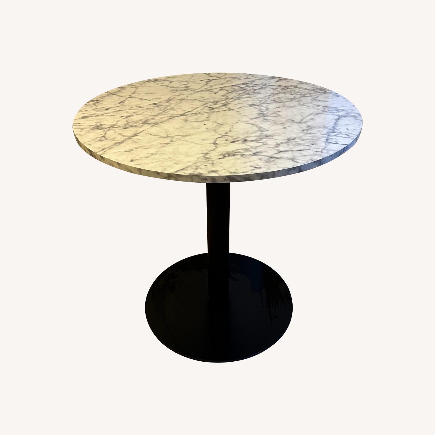Bistro Table Lacquer and Metal - AptDeco