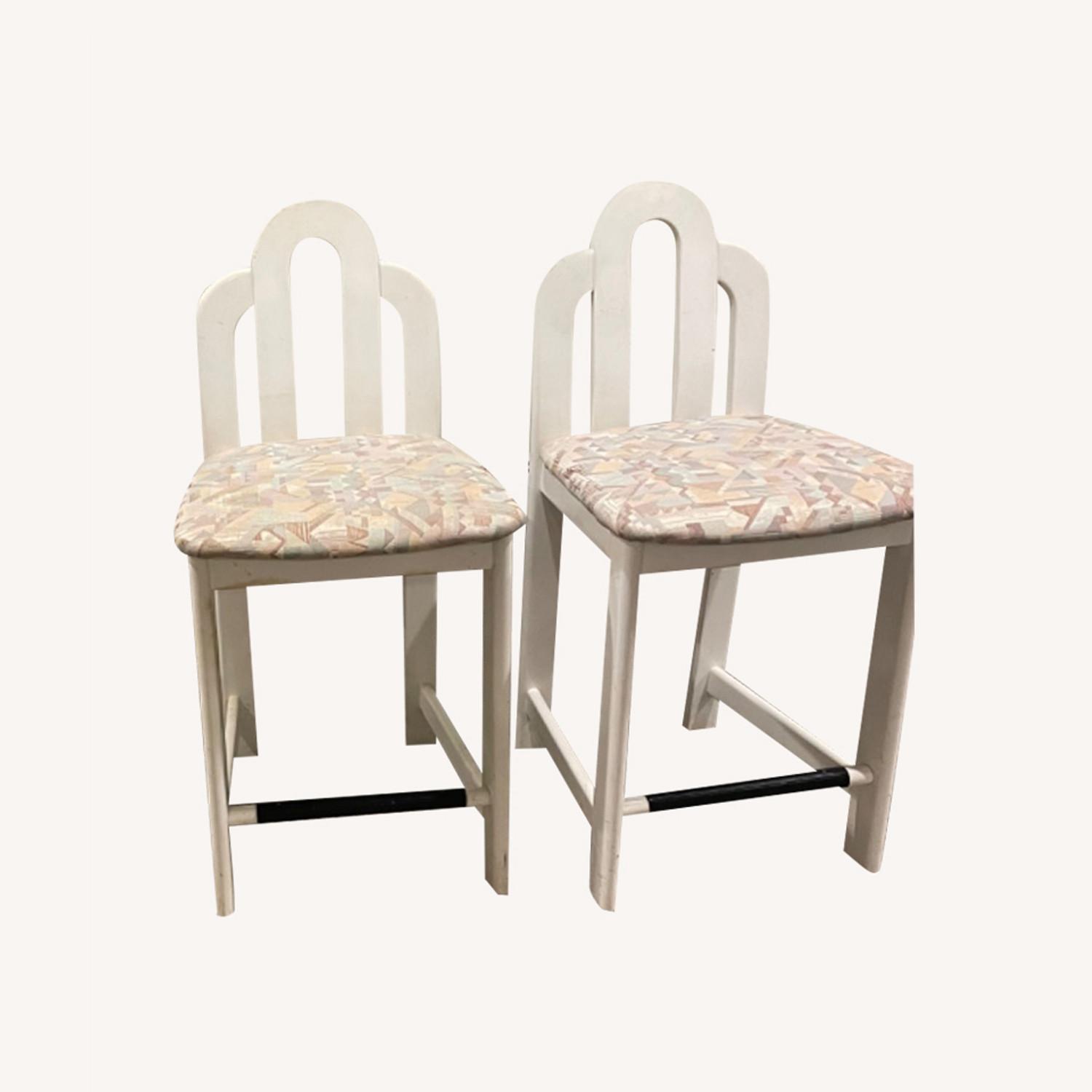 2 Art Deco Counter Stools - AptDeco