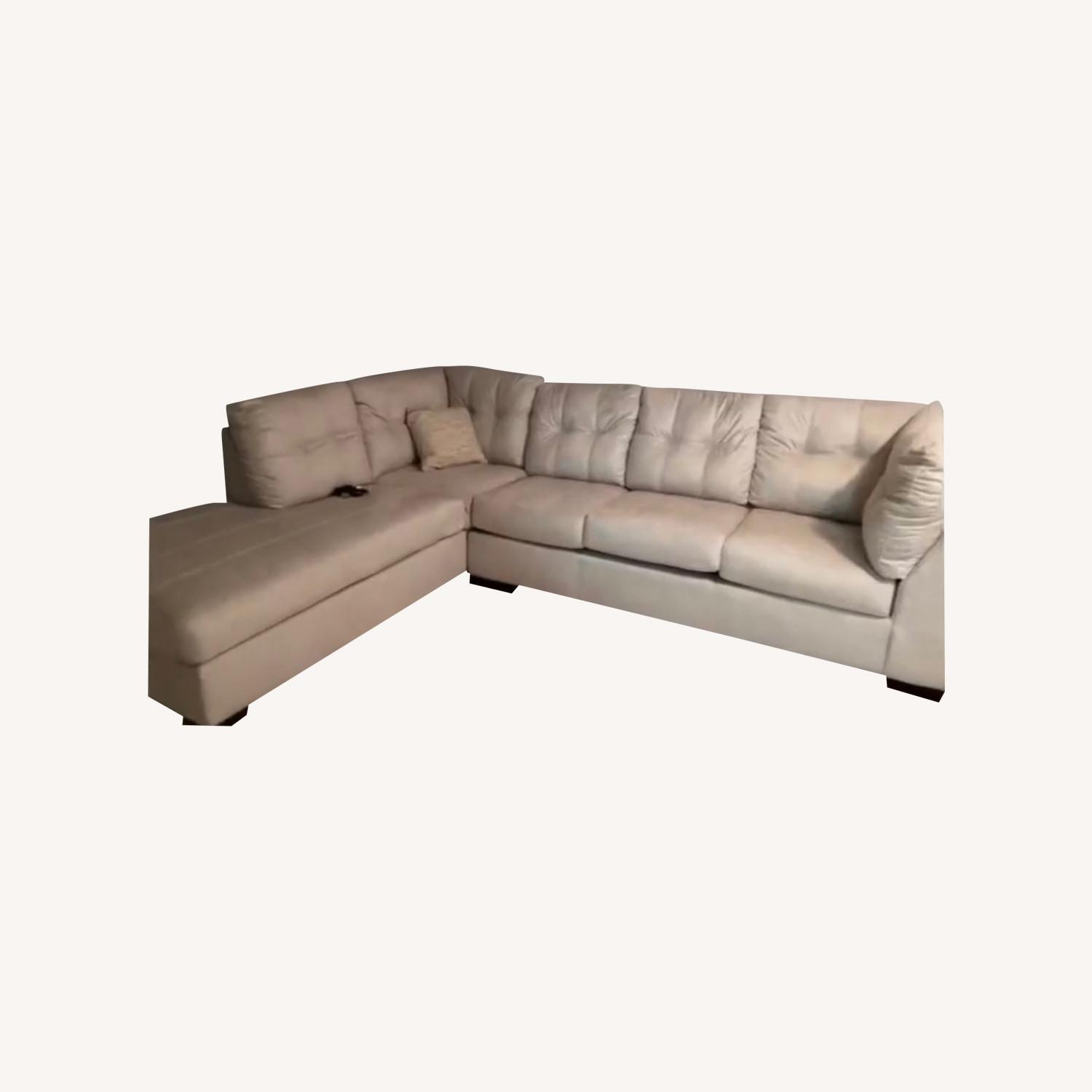 Beige Sectional - AptDeco