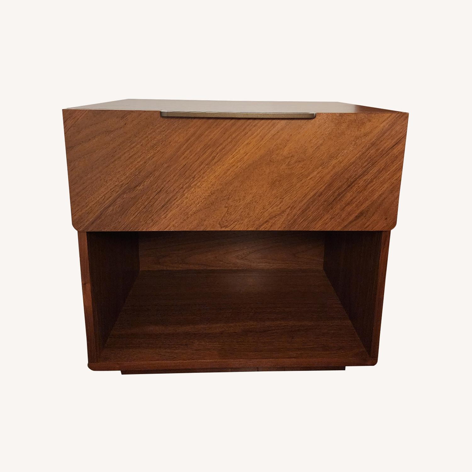 Article Nera 1-Drawer Walnut Nightstand - AptDeco