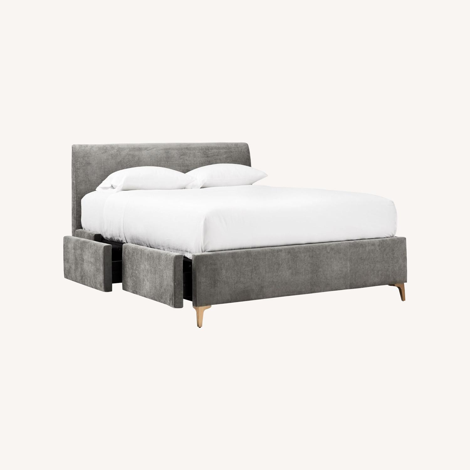 West Elm Andes Side Storage Bed, Queen - AptDeco