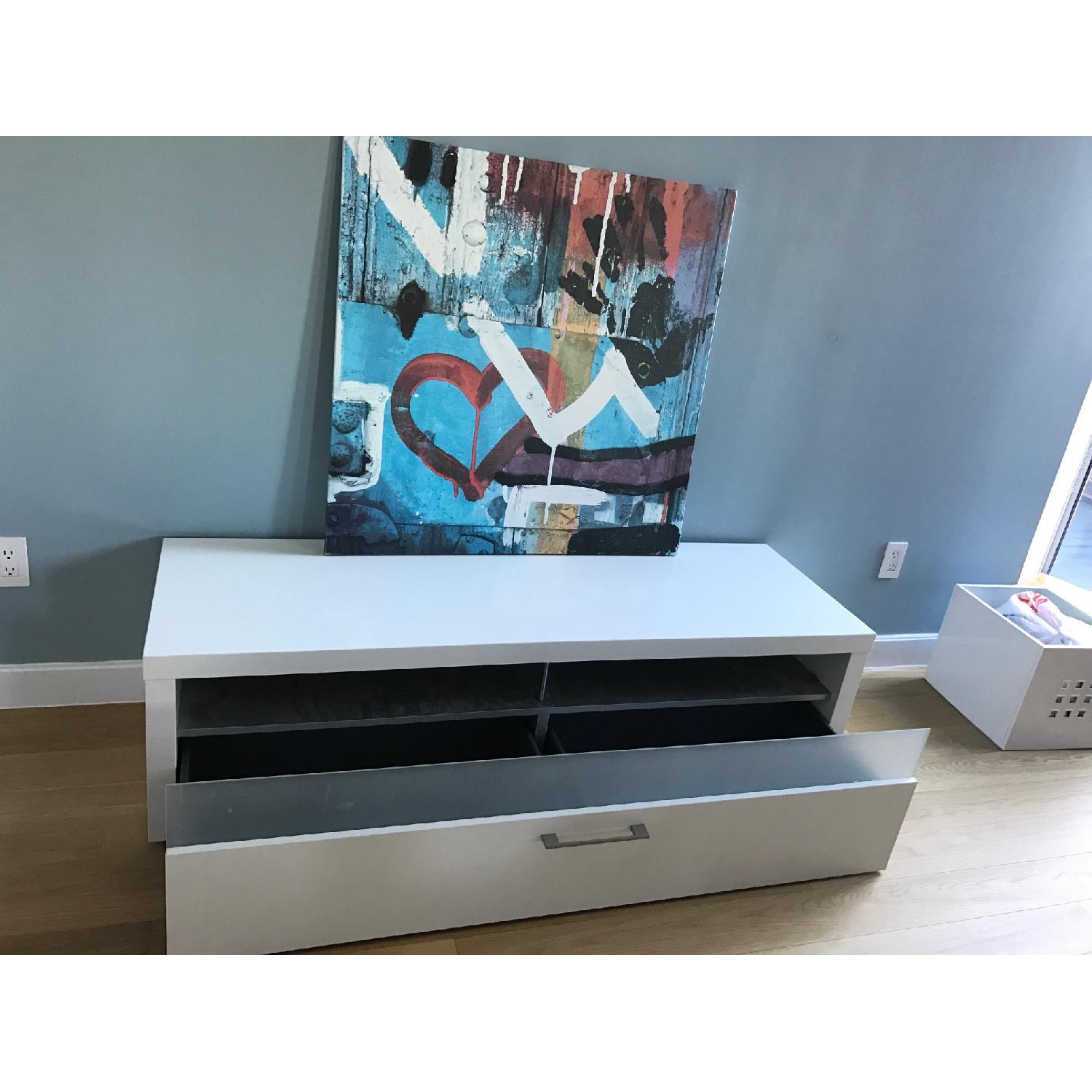 BoConcept TV Stand/Entertainment Unit w/ Wall Mount Shelves - AptDeco