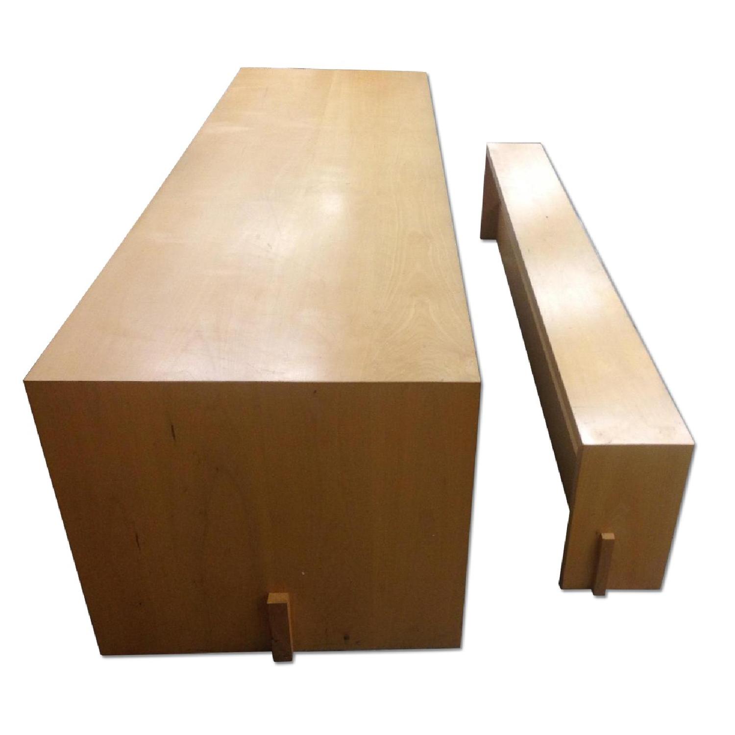 Piedmont Community Table & Bench - AptDeco