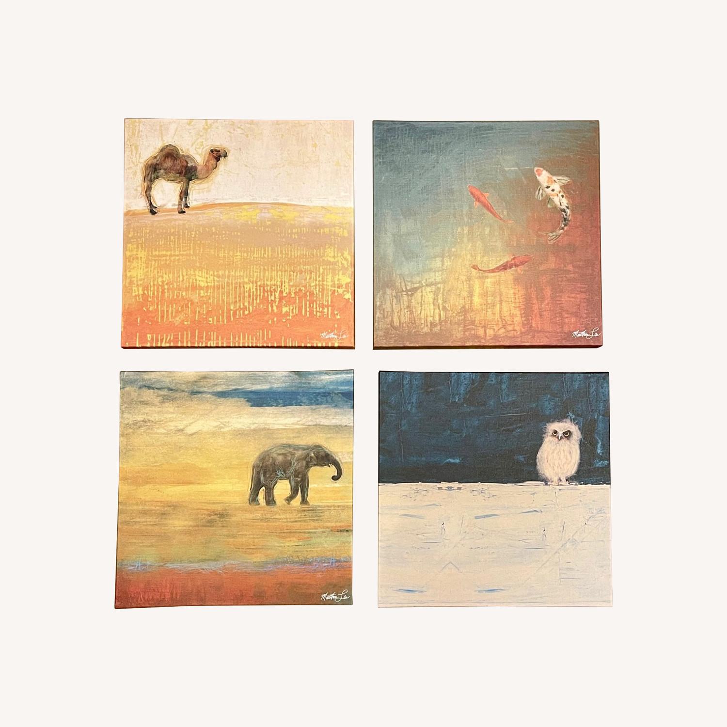 CB2 Canvas Animal Prints by Matthew Lew - AptDeco