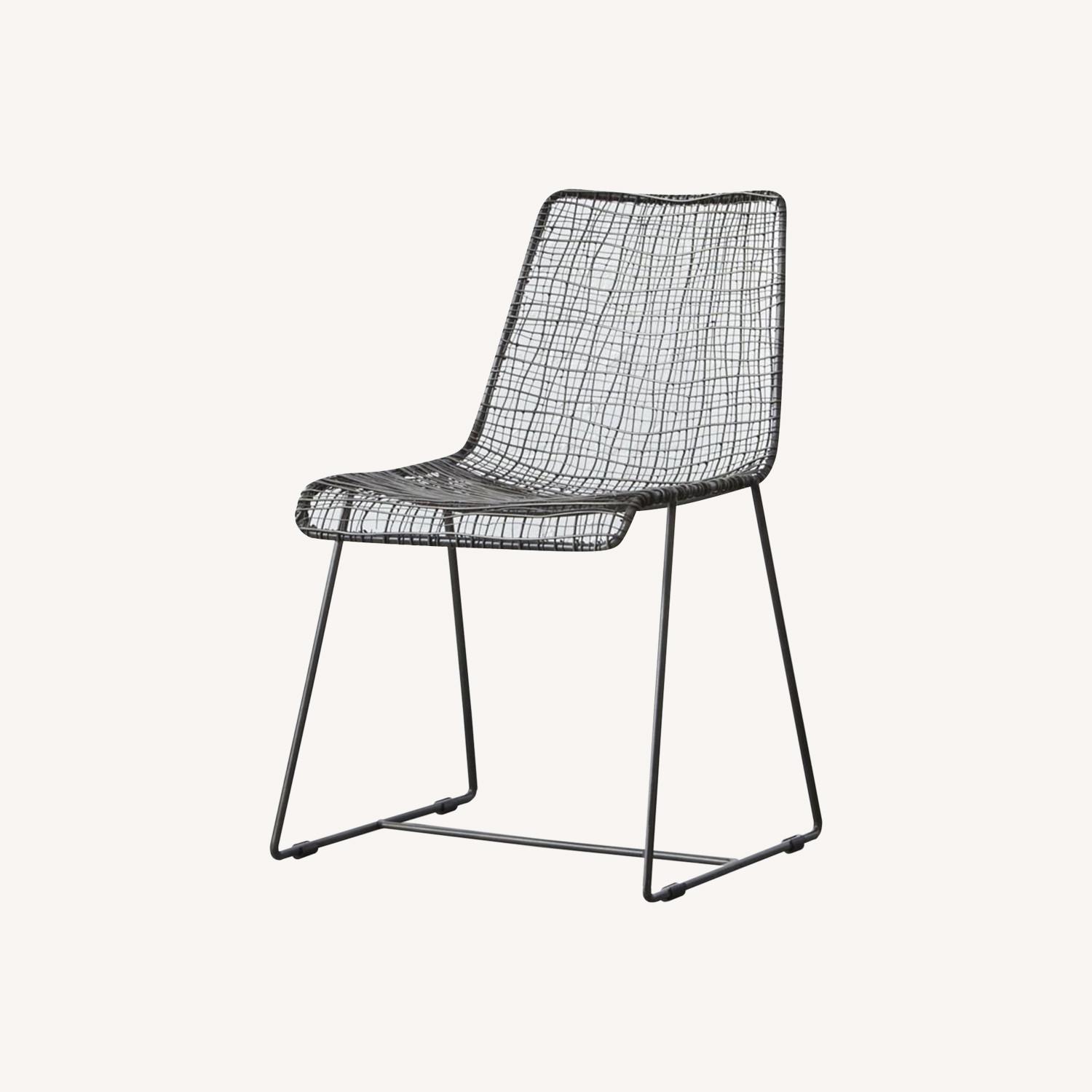 CB2 Reed Chairs Set of 4 - AptDeco