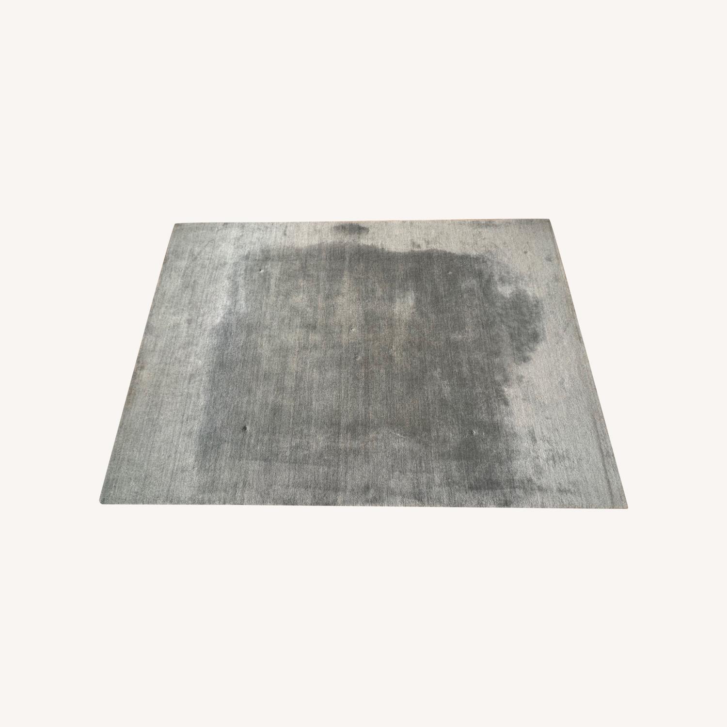 Crate & Barrel 6x9 100% Wool Baxter Rug & Pad - AptDeco