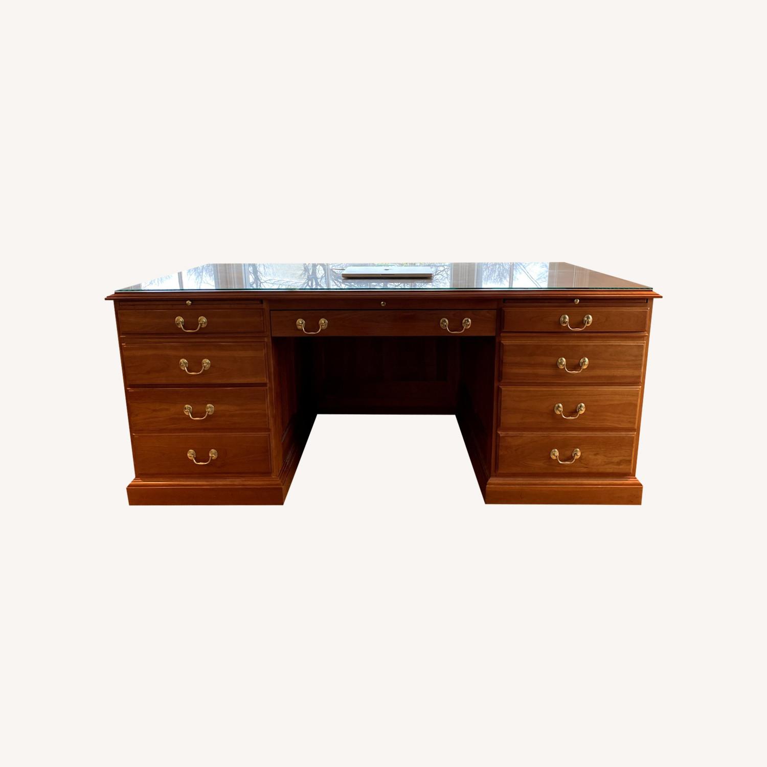 Cherry Wood Desk - AptDeco