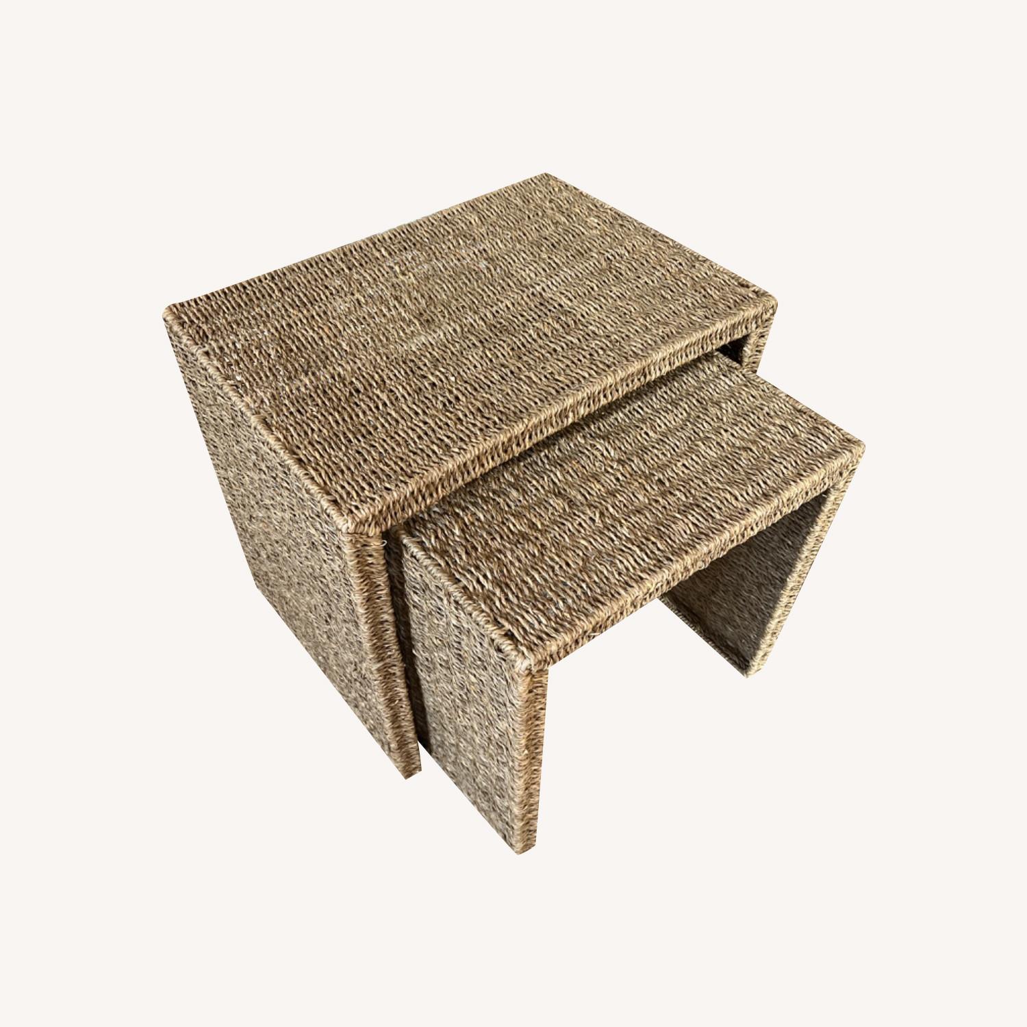 Wicker Side Tables - AptDeco