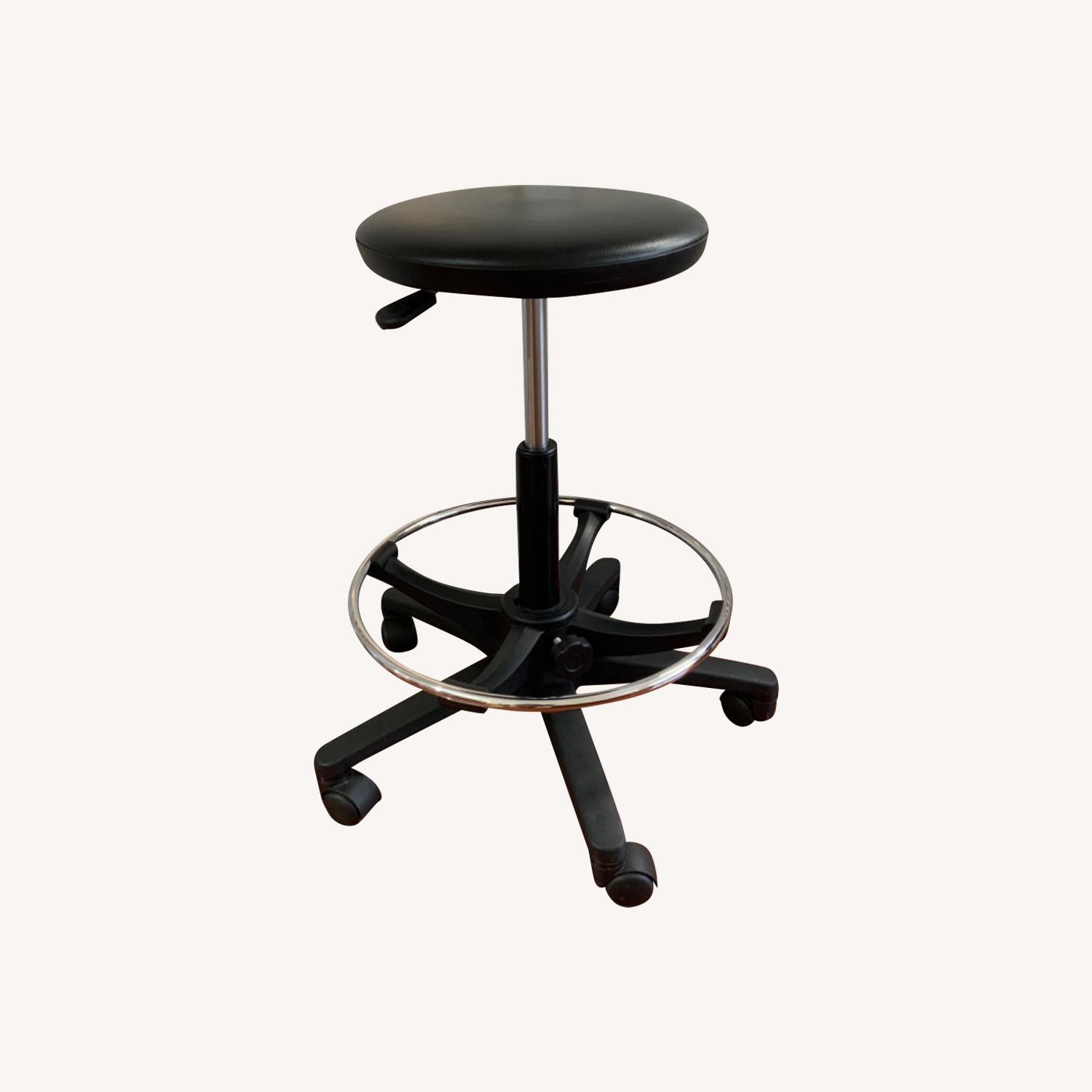 Safco Products Extended Height Lab Stool, Black - AptDeco