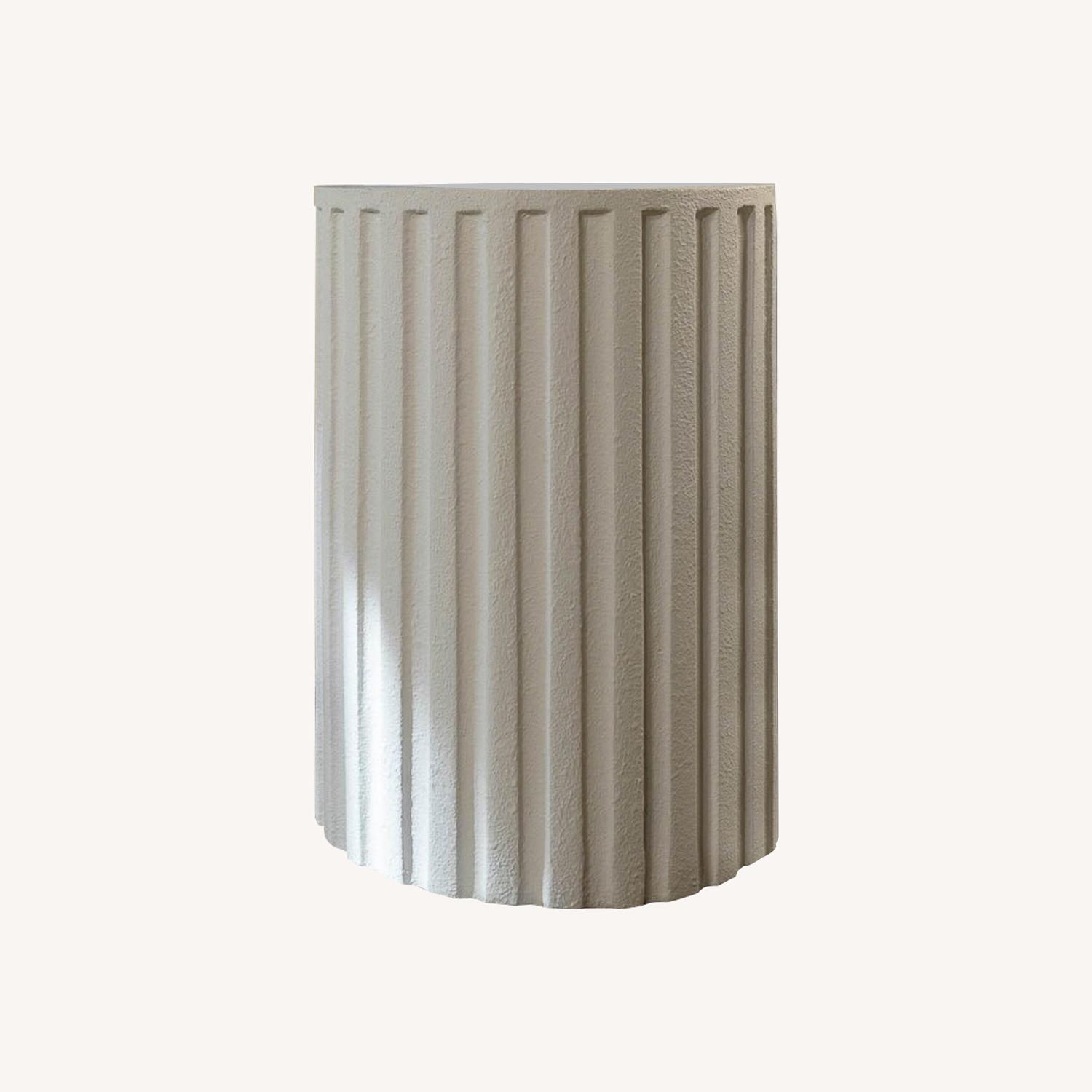 2 Bellari Column Fluted Sidetables - AptDeco