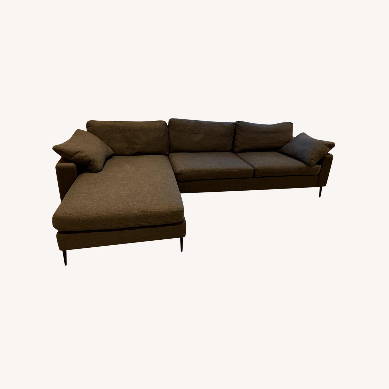 Article Bard Gray Nova Left Sectional - AptDeco