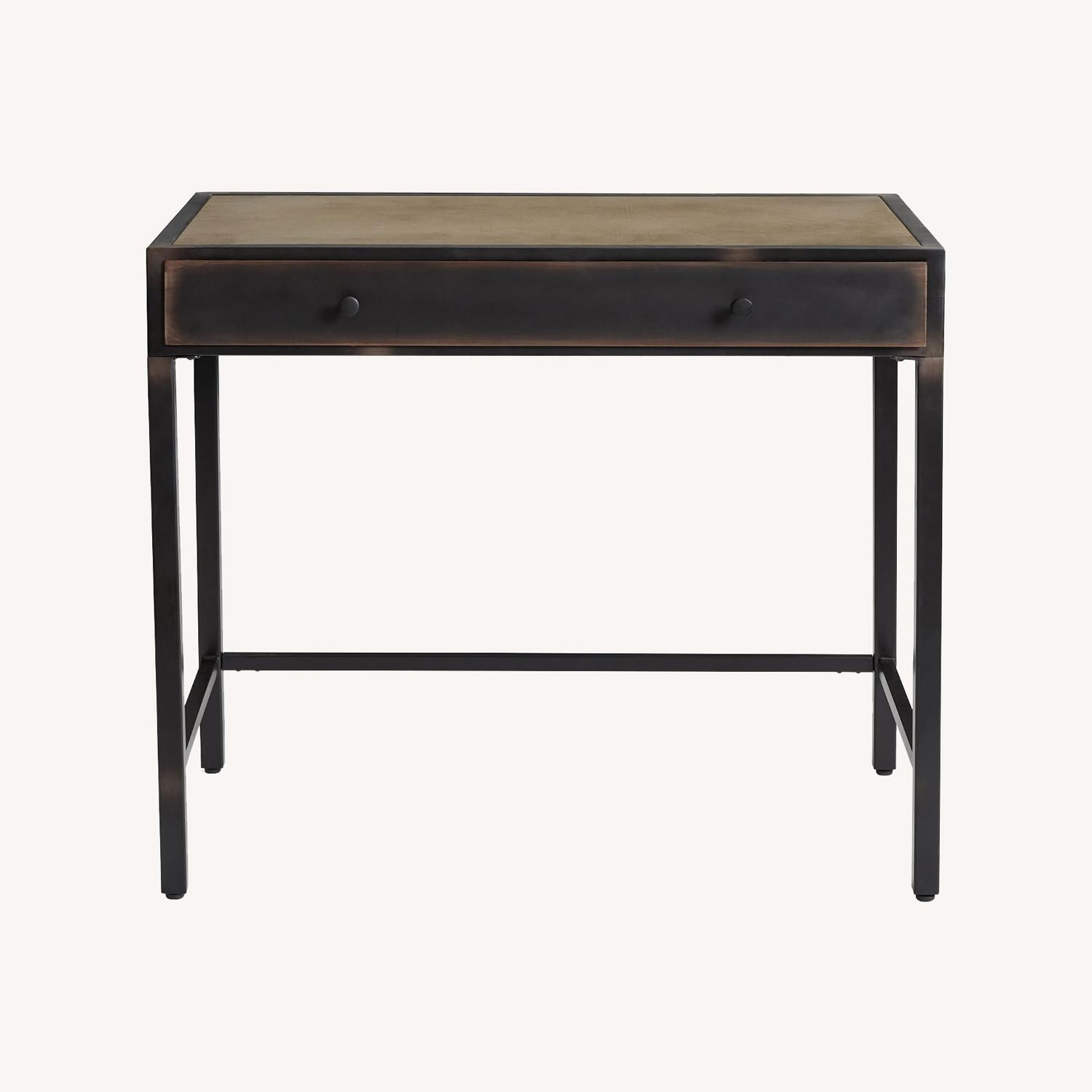 Pottery Barn Flynn Metal Desk - AptDeco
