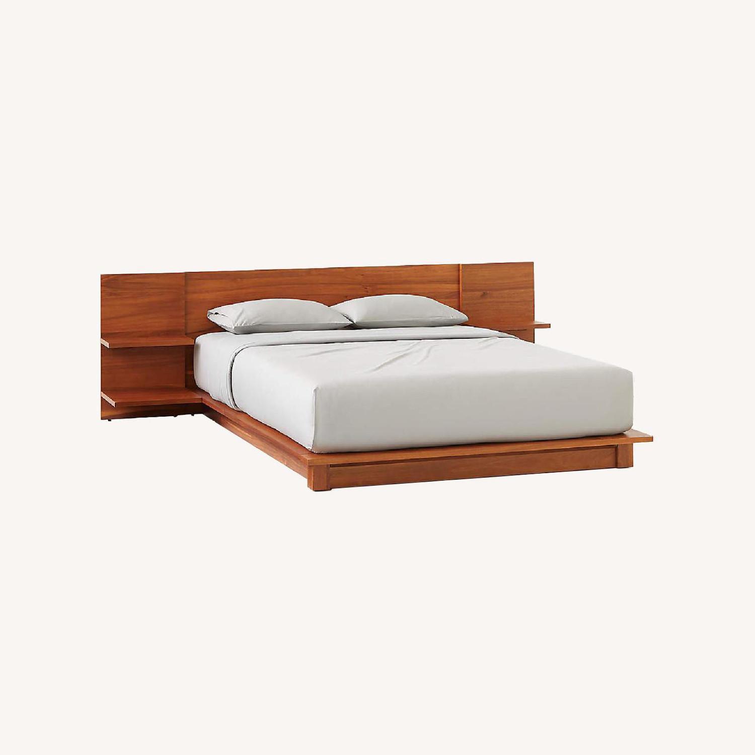 CB2 Andes Acacia Wood Platform Bed - Queen - AptDeco